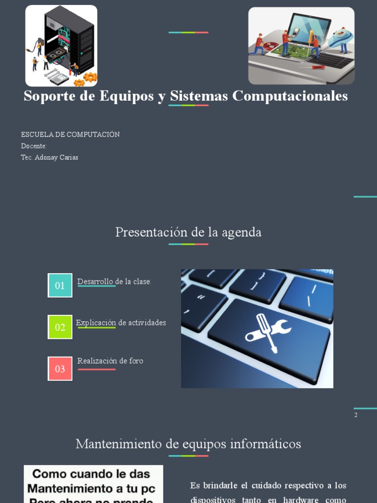 Clase 3 Mantenimiento | PDF | Hardware de la computadora | Informática