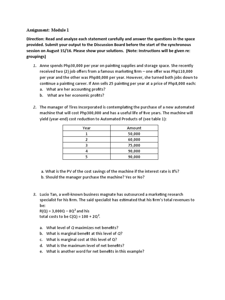 Assignment Module 1 | PDF | Profit (Economics) | Financial Accounting Assignment Module 1 | PDF | Profit (Economics) | Financial Accounting