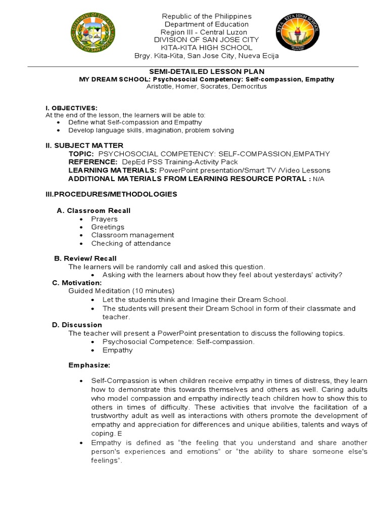 My Dream School | PDF | Learning | Empathy