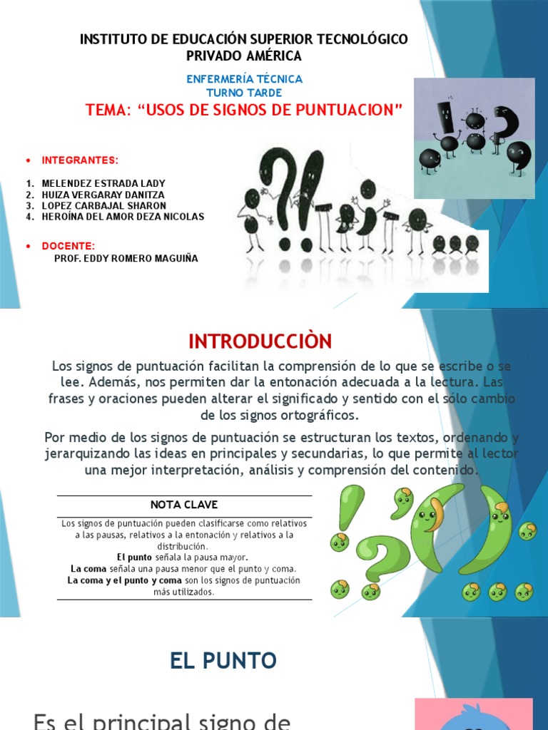 Guía de Puntuación para Enfermería | PDF | Coma | Puntuación