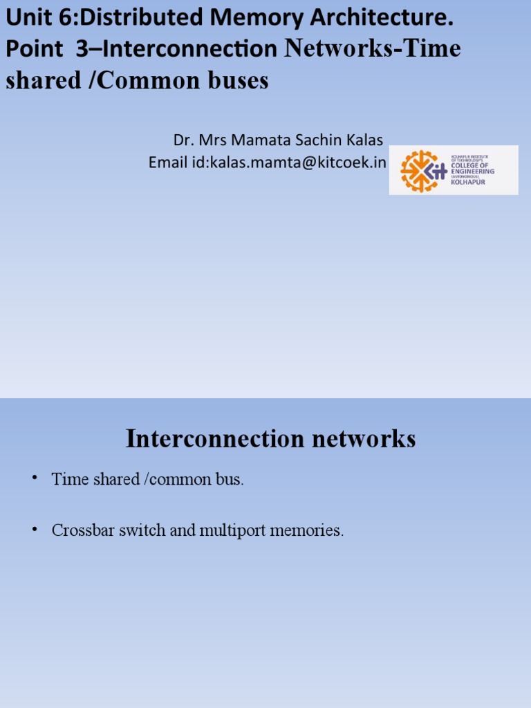 Interconnection Networks and Time Shared or Common Buses | PDF | Computing | Office Equipment