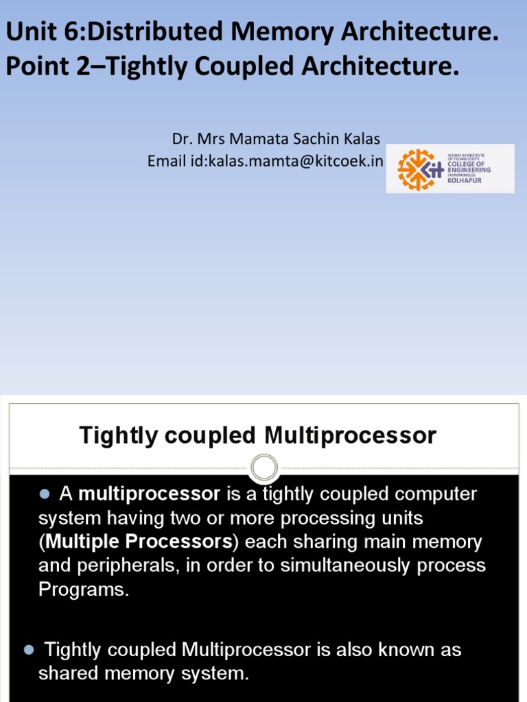 Tightly Coupled Architecture | PDF | Central Processing Unit | Cpu Cache
