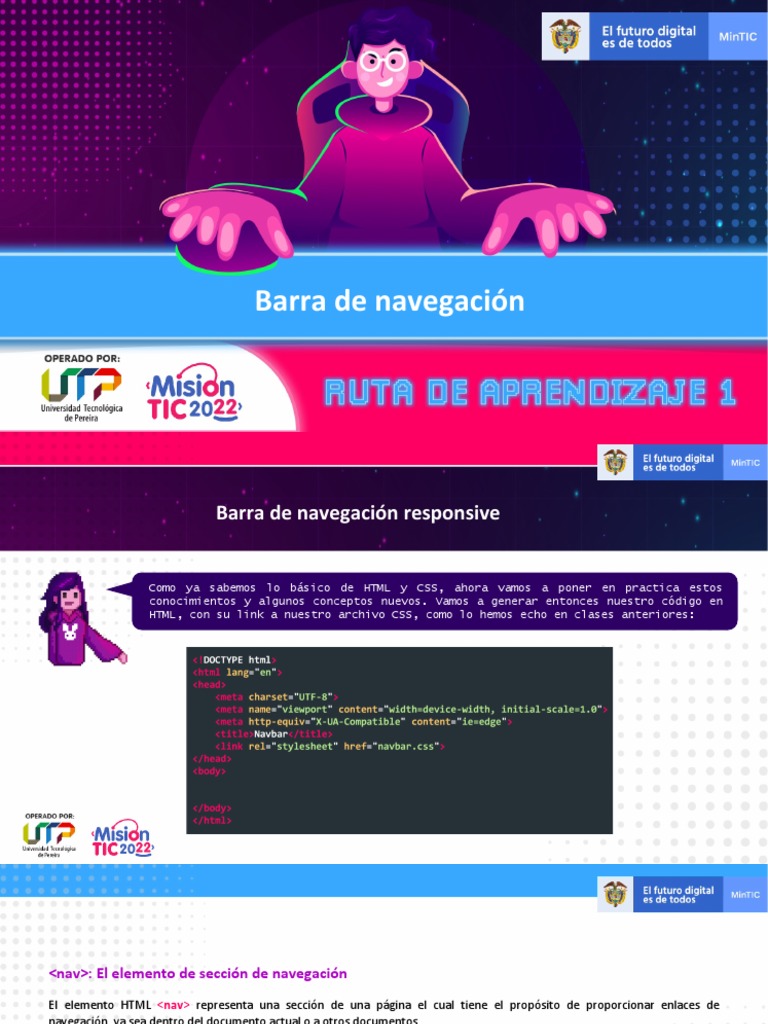Guía de Barras de Navegación HTML/CSS | PDF | HTML | Software