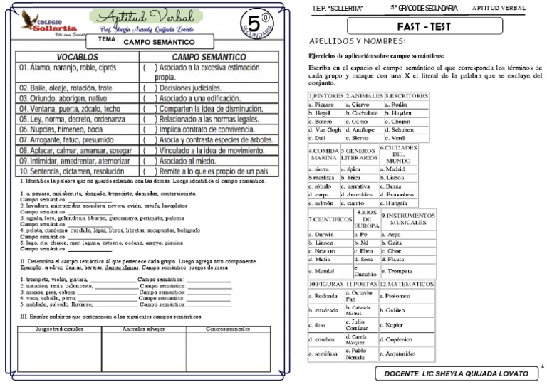 Campo Semantico - RV | PDF