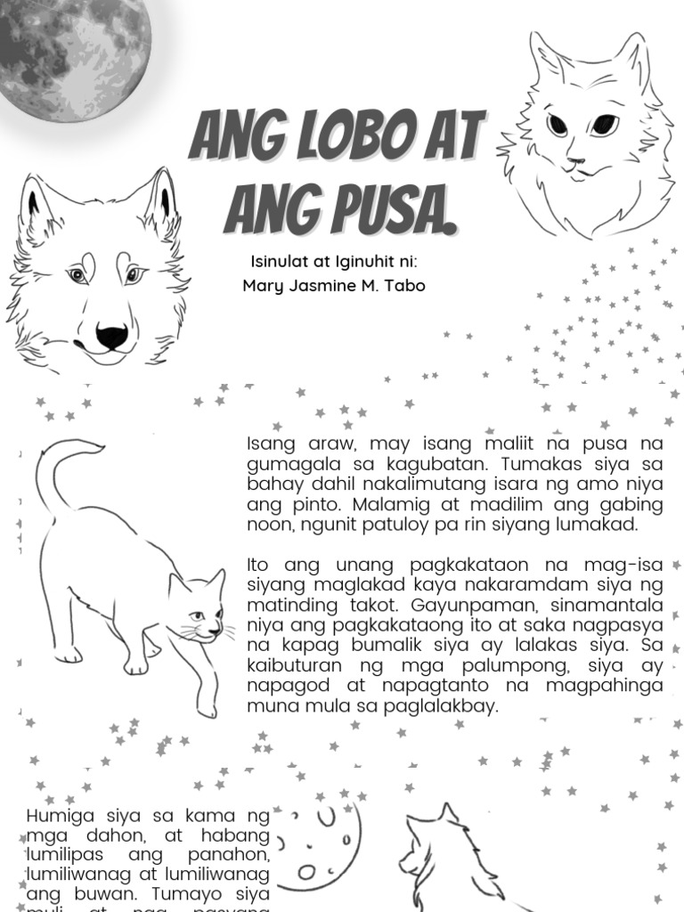 Ang Lobo at ang Pusa - PABULA | PDF
