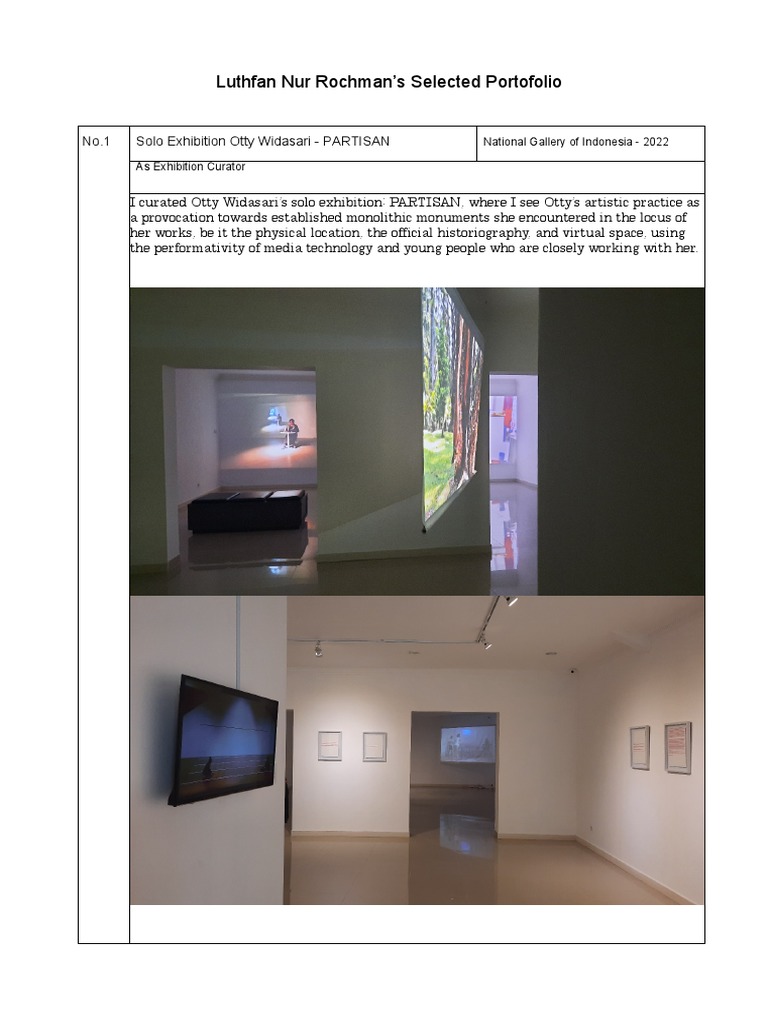 Luthfan Nur Rochman's Selected Portofolio | PDF | Archaeology | Indonesia