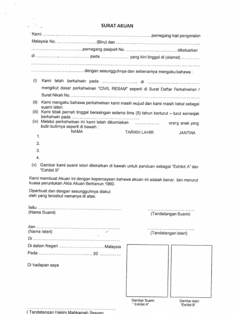 Surat_Akuan_Sumpah | PDF