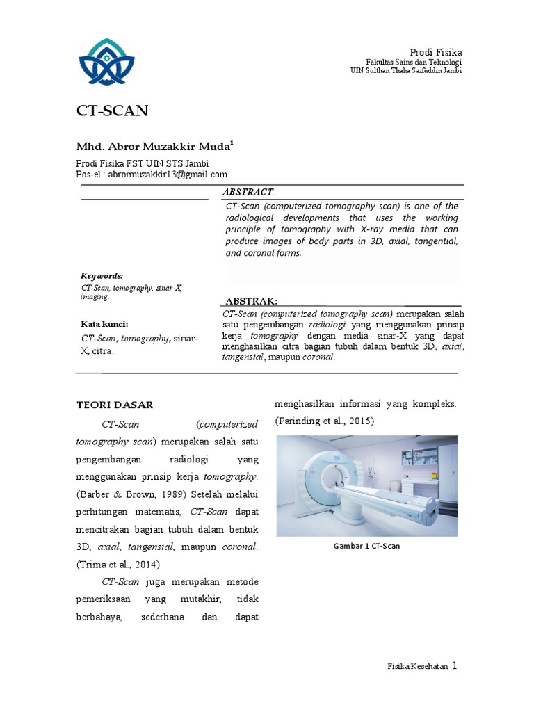 CT Scan | PDF