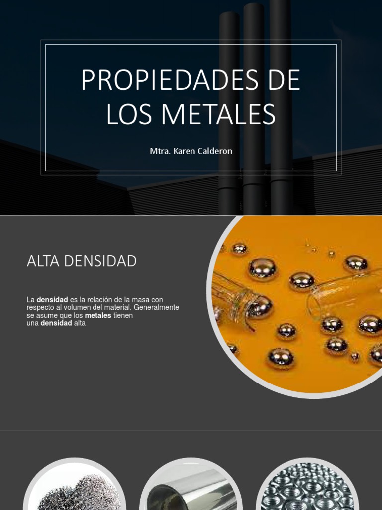 Propiedades de Los Metales | PDF