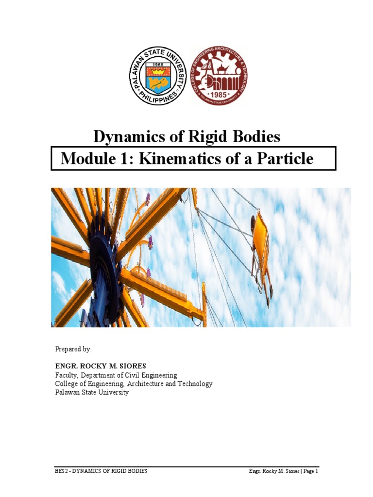 Module 1 Dynamics of Rigid Bodies | PDF | Kinematics | Euclidean Vector