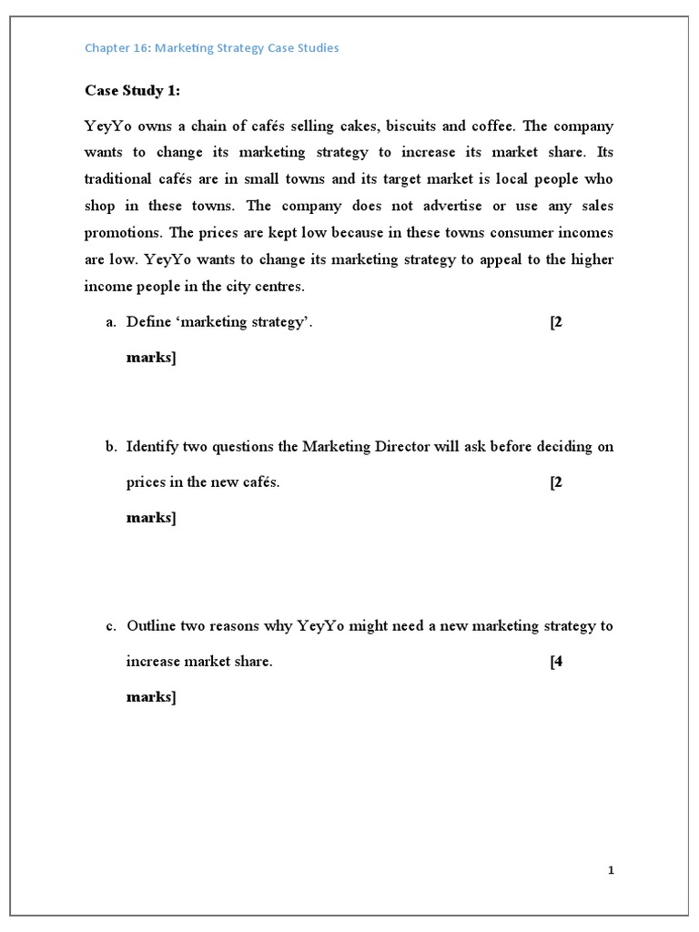 Chapter 16 Marketing Strategy Pdf Marketing Marketing Strategy