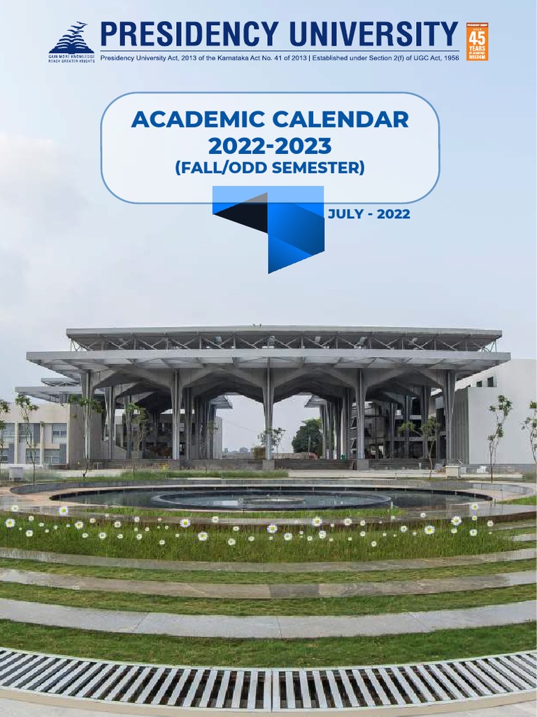 Presidency University Fall 2022 Calendar | PDF | Academic Term ...