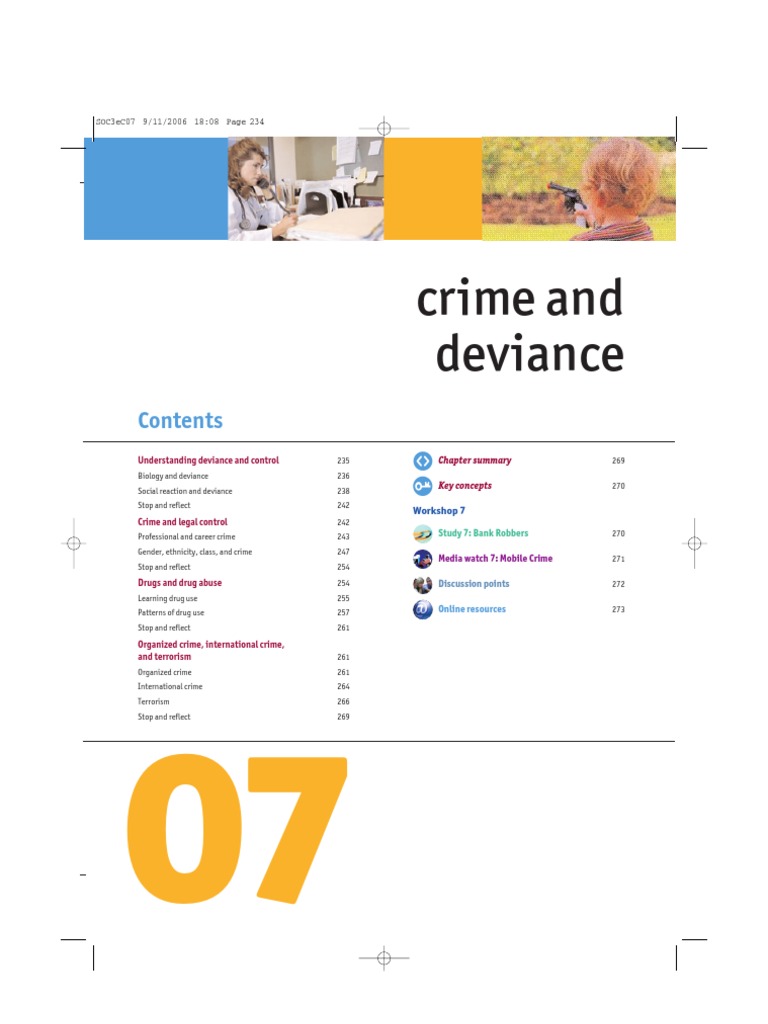 Crime and Deviance Textbook | PDF | Deviance (Sociology) | Social Stigma