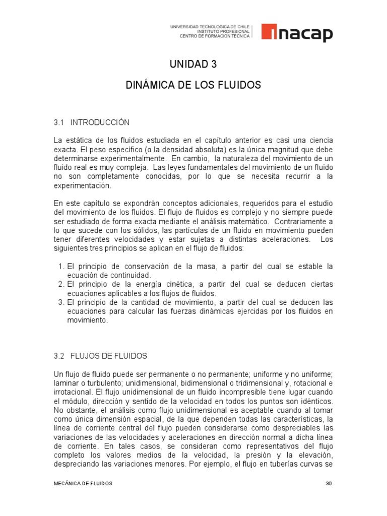 Mecanica de Fluido - Hidrodinamica Introduccion | PDF | Mecánica de fluidos | Dinámica de fluidos