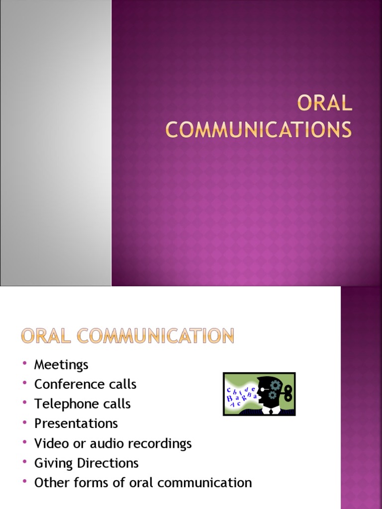 9 Forms of Communication Oral Communications | PDF | Communication ...