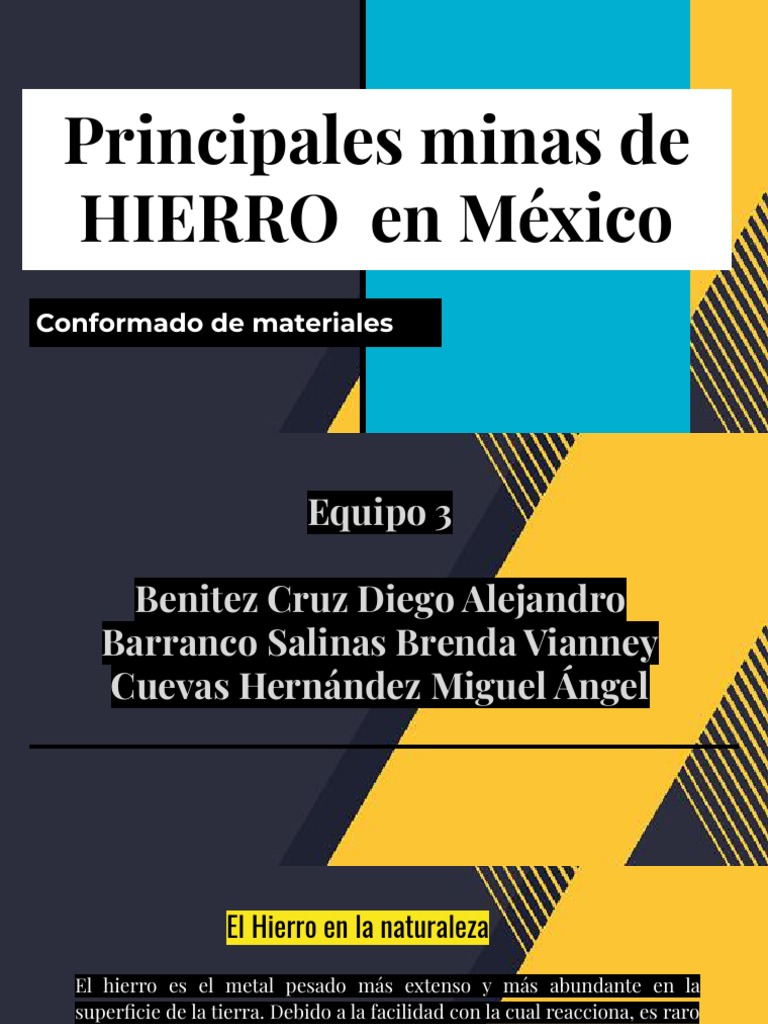 Las principales minas de hierro en México y su proceso productivo | PDF | Hierro | Minería