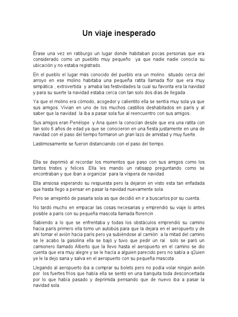 Un Viaje Inesperado | PDF