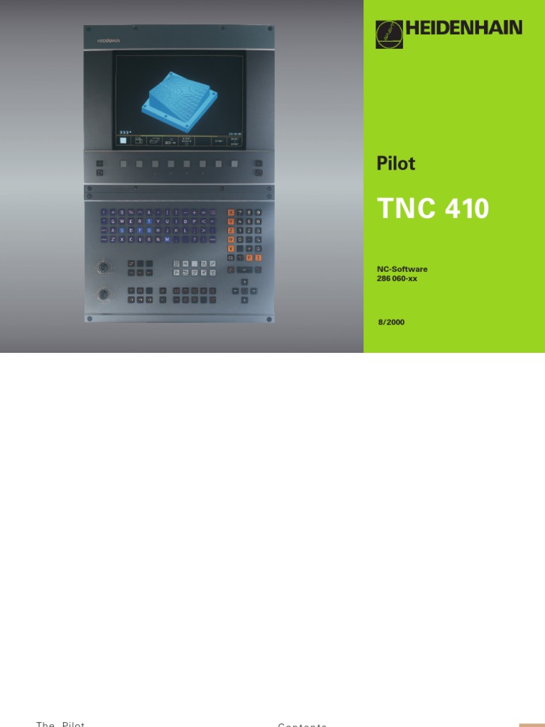 Heidenhain TNC 410 PILOT | PDF | Coordinate System | Cartesian ...