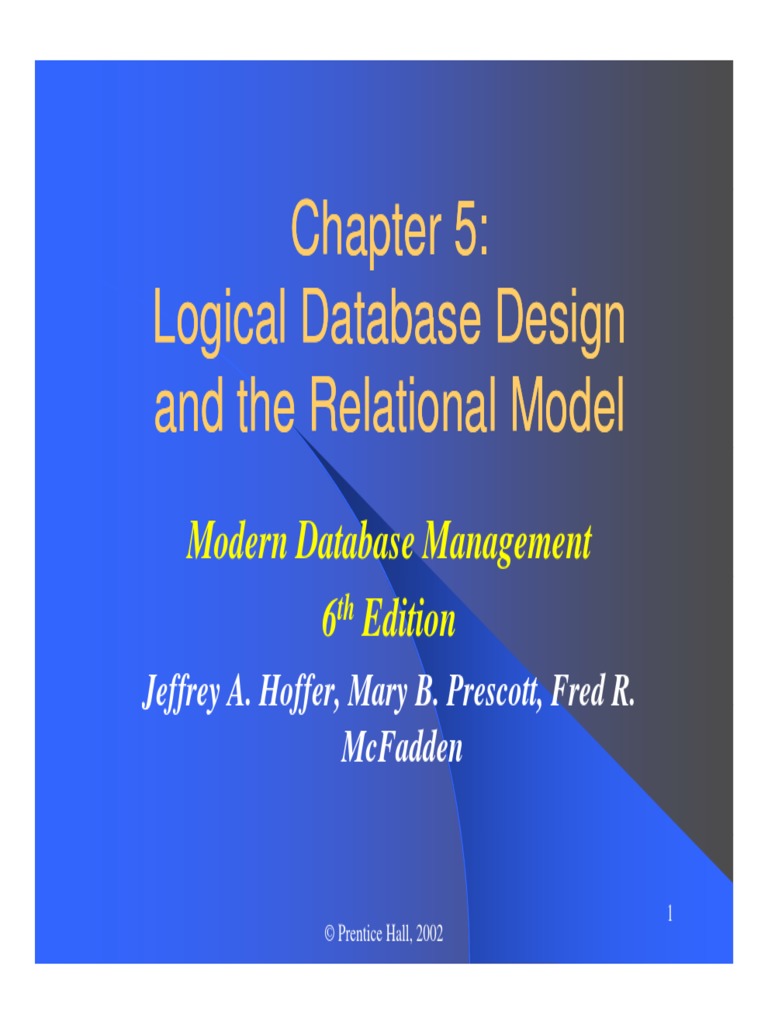 Logical Database Design And The Relational Model Pdf Relational Database Software Design
