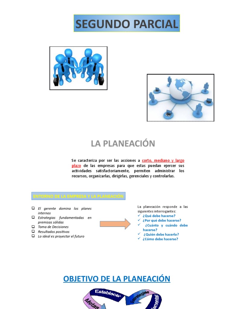Fundamentos Administrativos 2do Parcial | PDF | Planificación | Liderazgo