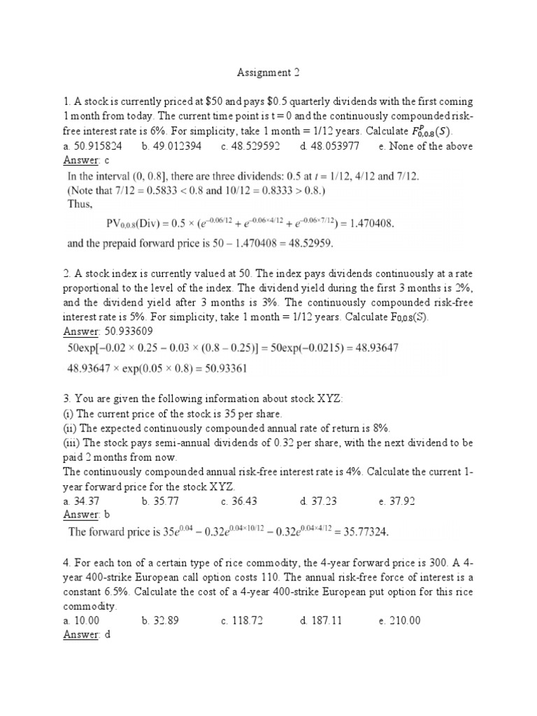 Assignment 2 - IFM | PDF