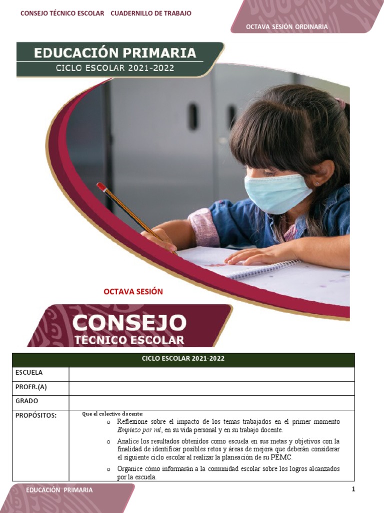 Cuadernillo de Trabajo OCTAVA Sesión de CTE | PDF | Método de enseñanza | Evaluación