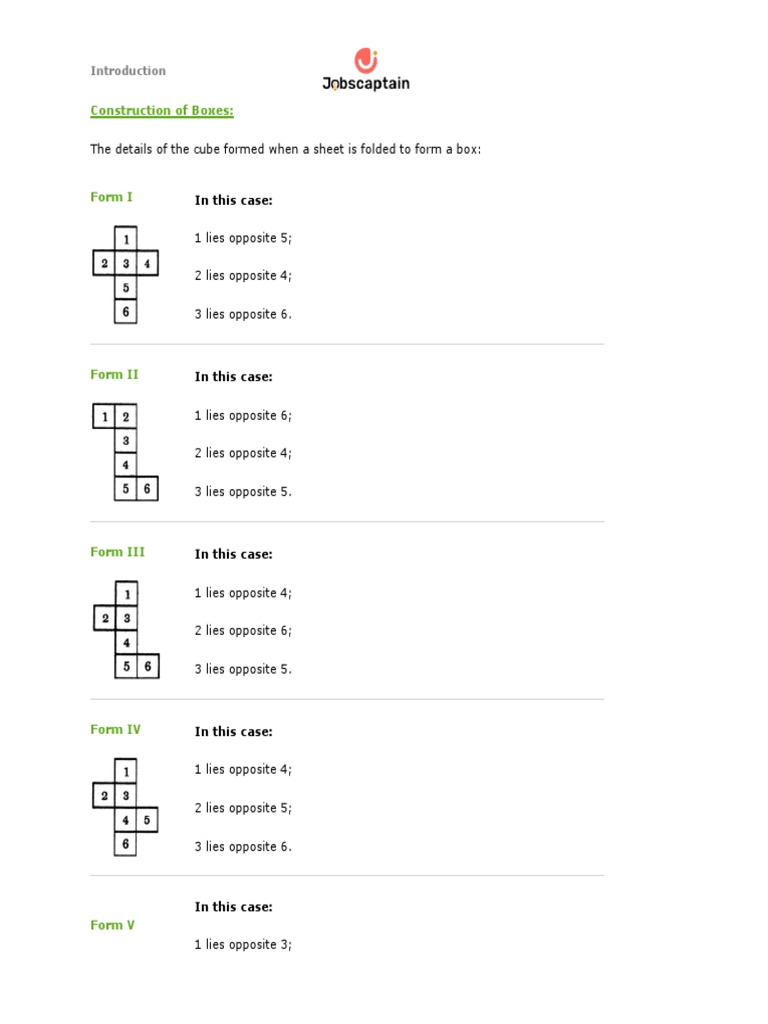 Cube and Dice Reasoning Problems | PDF | Rectangle | Dice