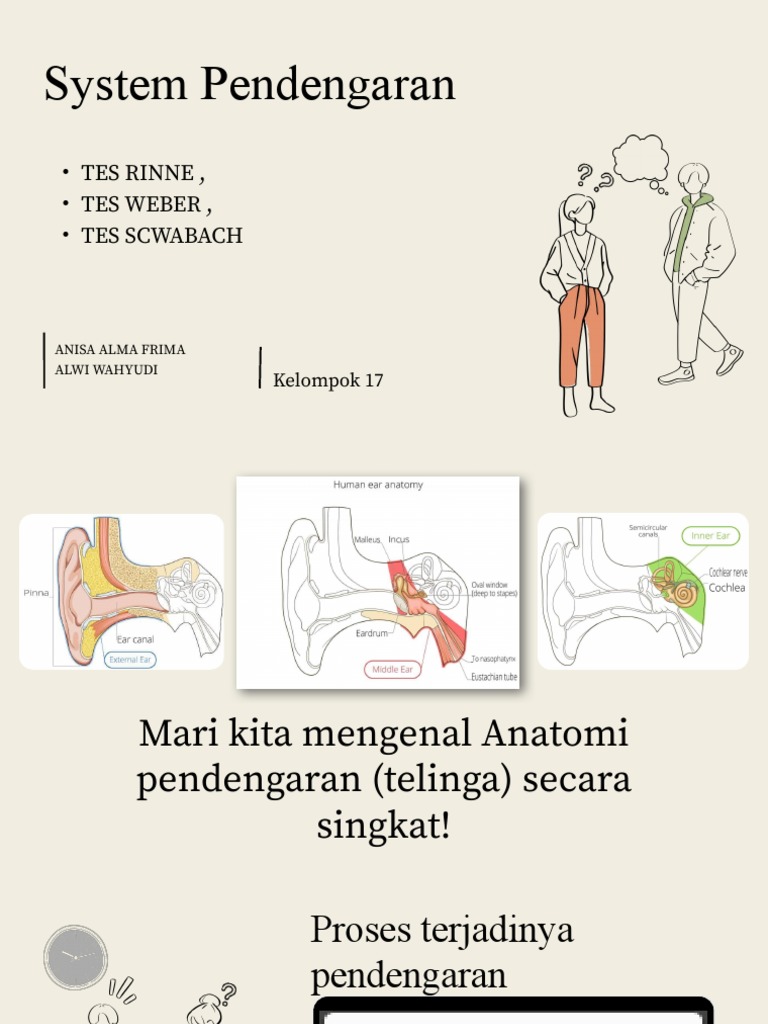 Kel 17 - System Pendengaran (Tes Rinne, Tes Weber, Tes Scwabach) | PDF