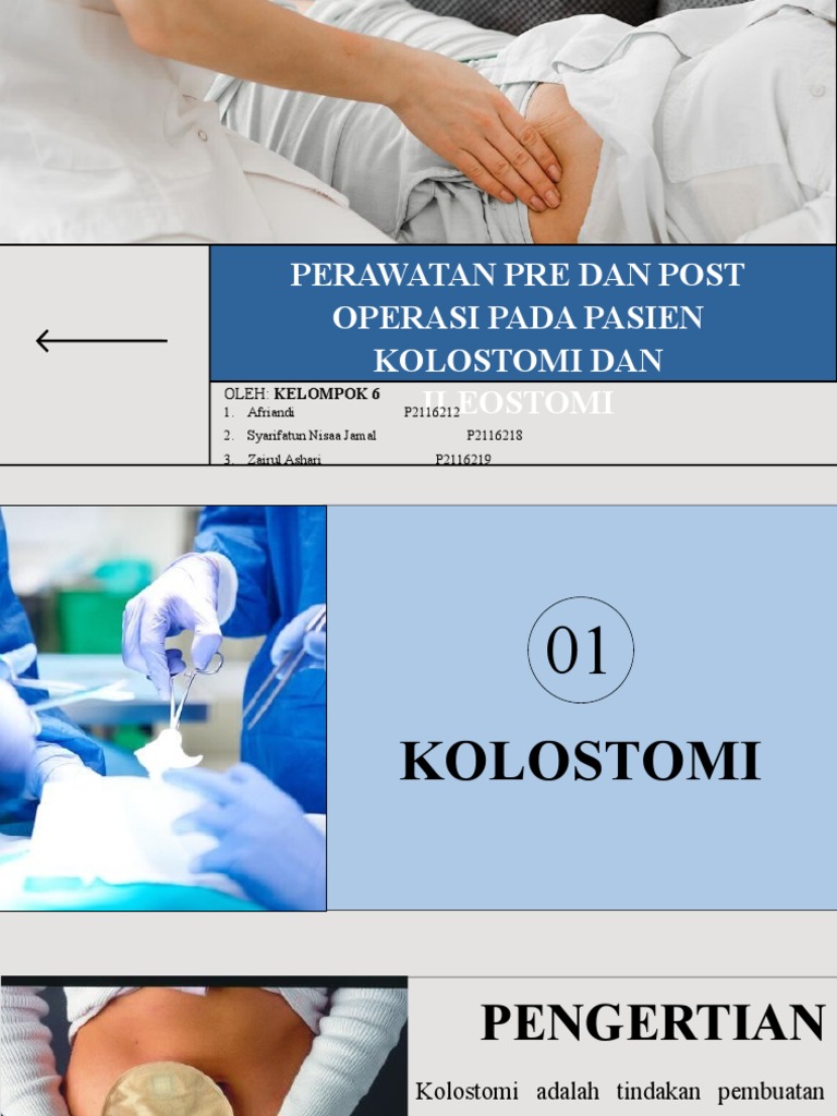 Perawatan Pre Dan Post Operasi Pada Pasien Kolostomi Dan Ileostomi | PDF