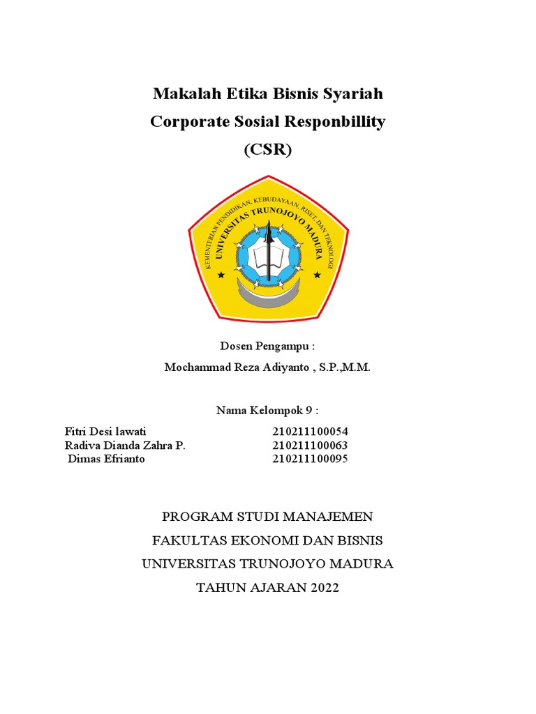 Makalah Etika Bisnis Syariah | PDF