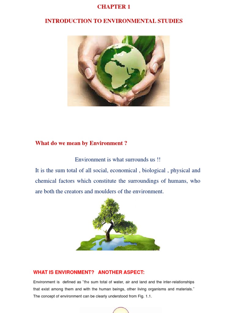 Introduction to Environmental Studies | PDF | Environmentalism ...