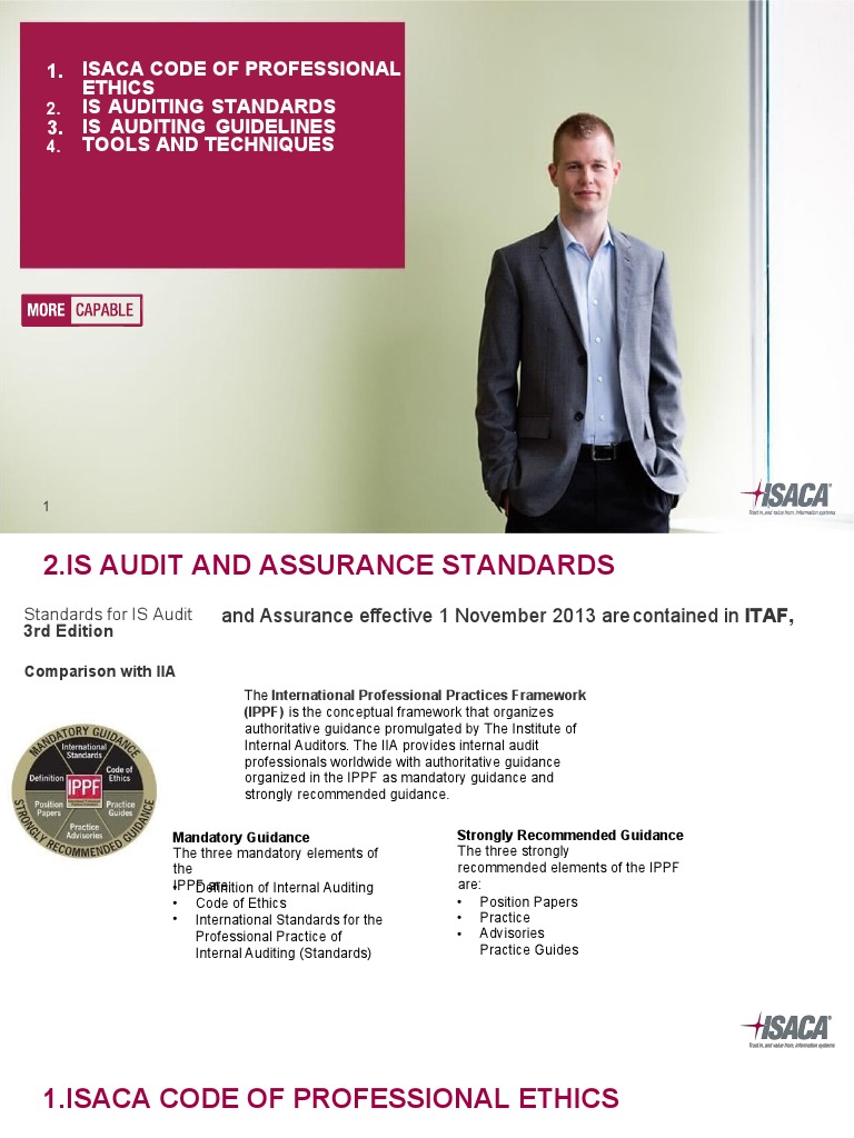 Isaca Code of Professional Ethics Is Auditing Standards Is Auditing Guidelines Tools and ...