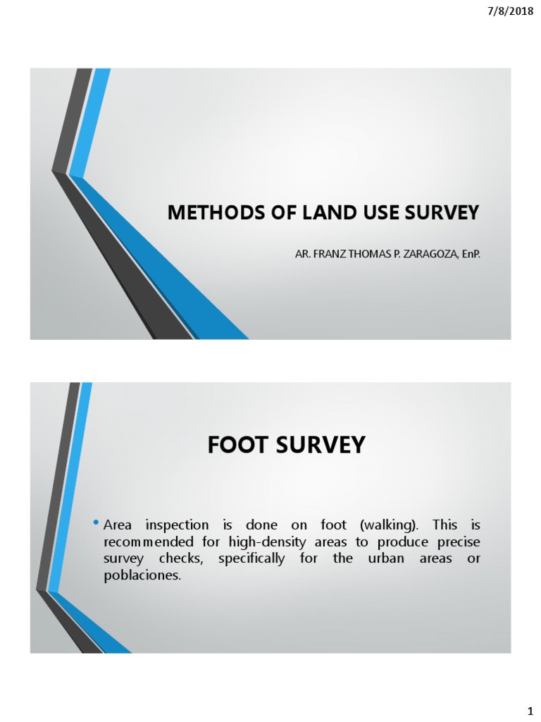 Methods of Land Use Survey | PDF | Surveying | Geographic Information ...