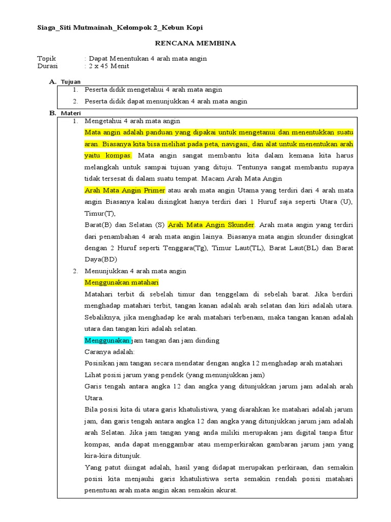 Rencana Membina - Siaga Siti Mutmainah | PDF | Karier & Perkembangan | Sains & Matematika