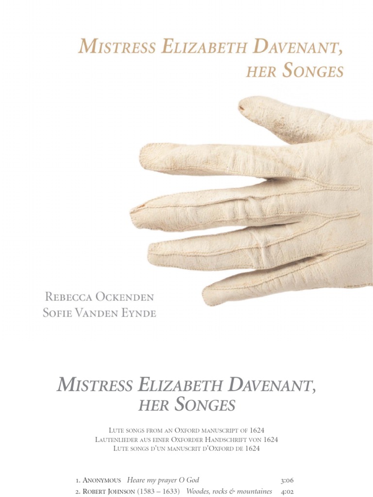 Booklet - Elizabeth Davenant | PDF | Opera