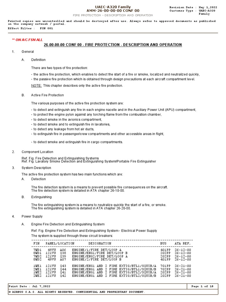 A320 Ata 26 | PDF | Fires | Active Fire Protection