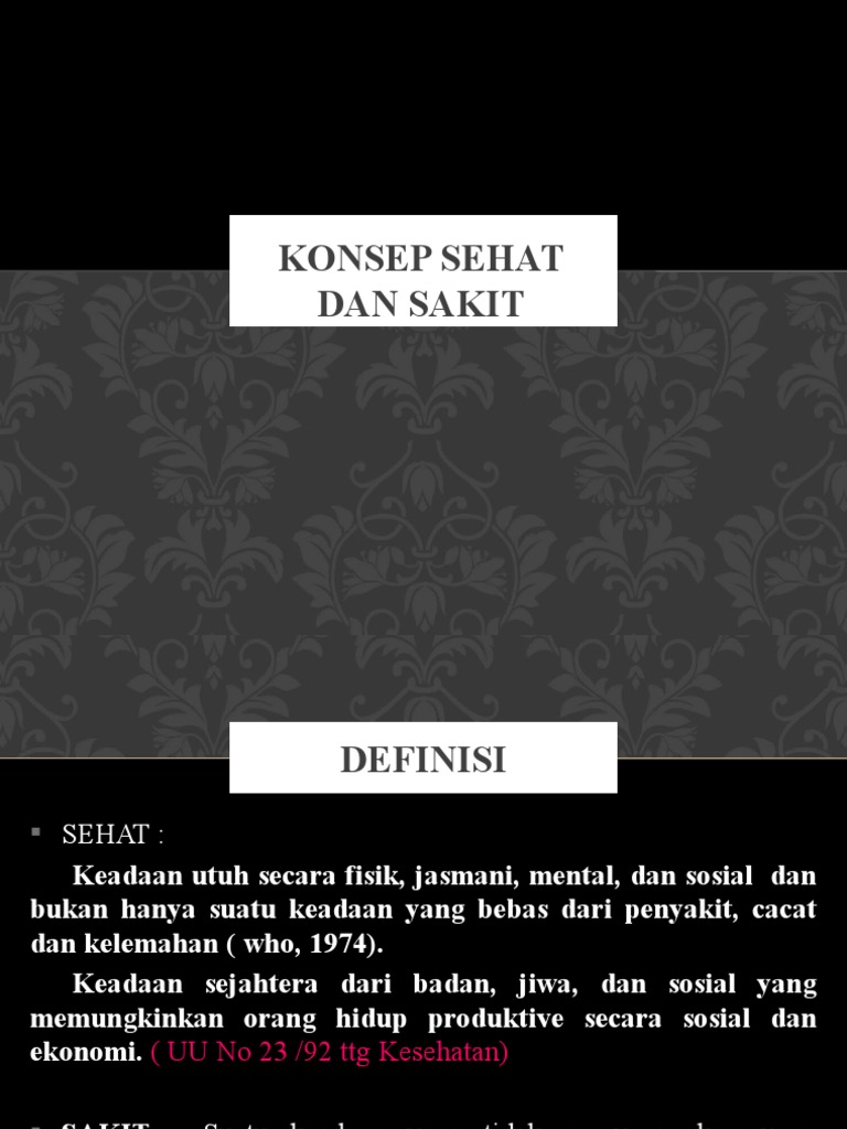 6 +konsep+sehat+dan+sakit | PDF