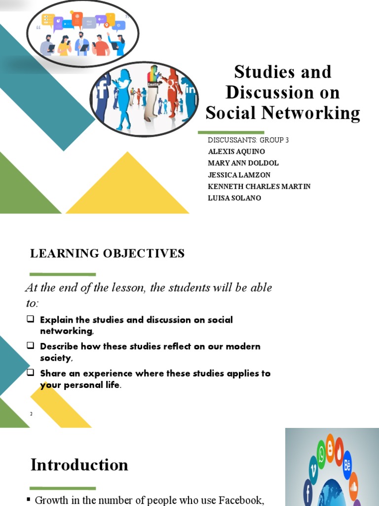 Studies and Discussion On Social Networking | PDF | Social Media ...
