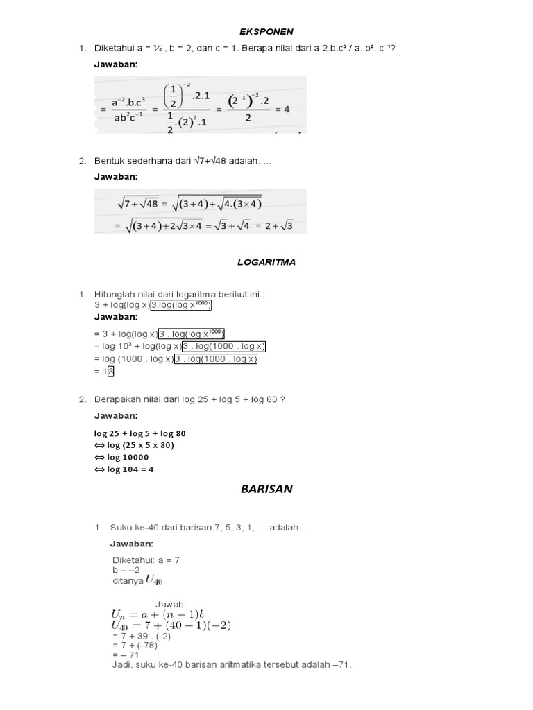 Aritmatika Pdf Metode Bahan Ajar