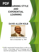 Kolbs Learning Styles and Experiential Learning Cycle | PDF | Learning ...