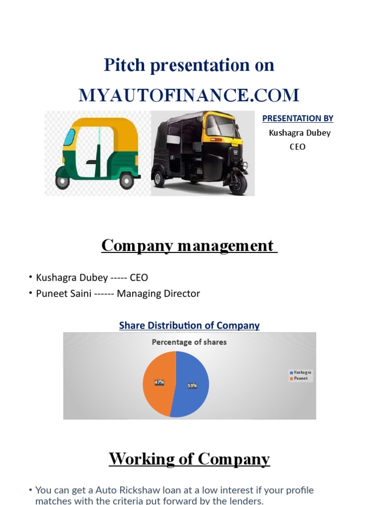 Finance Company To Finance Auto Rickshaw | PDF | Finance & Money ...