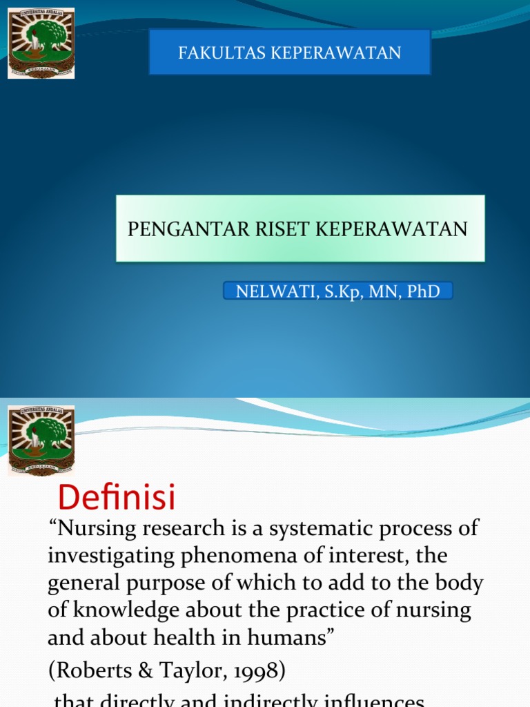 Pengantar Riset Keperawatan | PDF