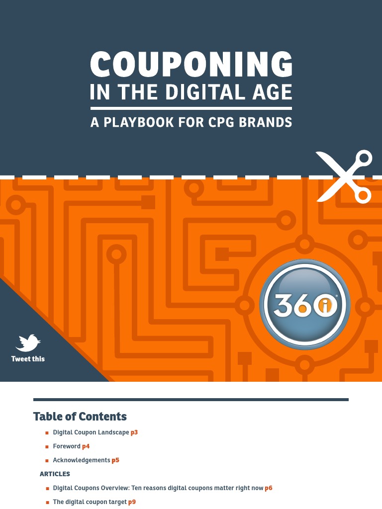 Couponing in The Digital Age: A 360i Playbook For CPG Brands | PDF ...