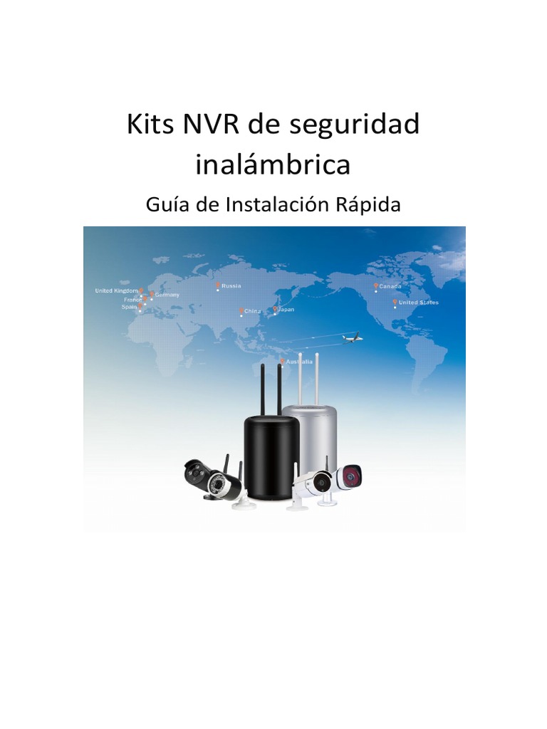 Wireless Security NVR Kits Guía de Instalación Rápida | PDF | Hardware ...