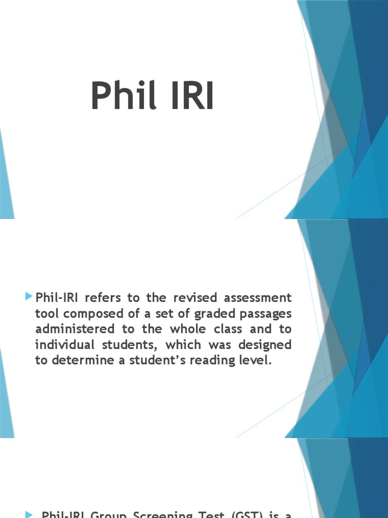 Phil IRI | PDF | Reading Comprehension | Teachers