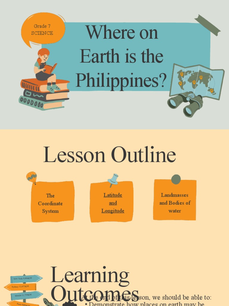 Where On Earth Is The Philippines?: Grade 7 Science | PDF | Equator | Map