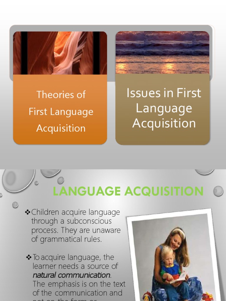 Theories of First Language Acquisition | PDF | Language Acquisition ...