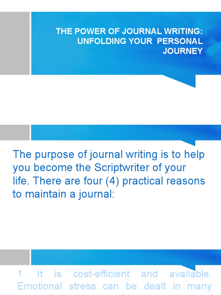 The Power of Journal Writing | PDF
