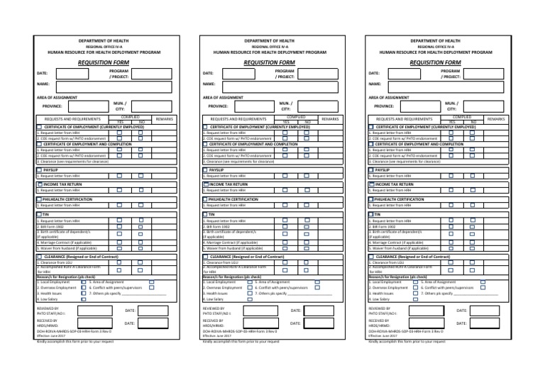 Requisition Form Requisition Form Requisition Form: Department of ...