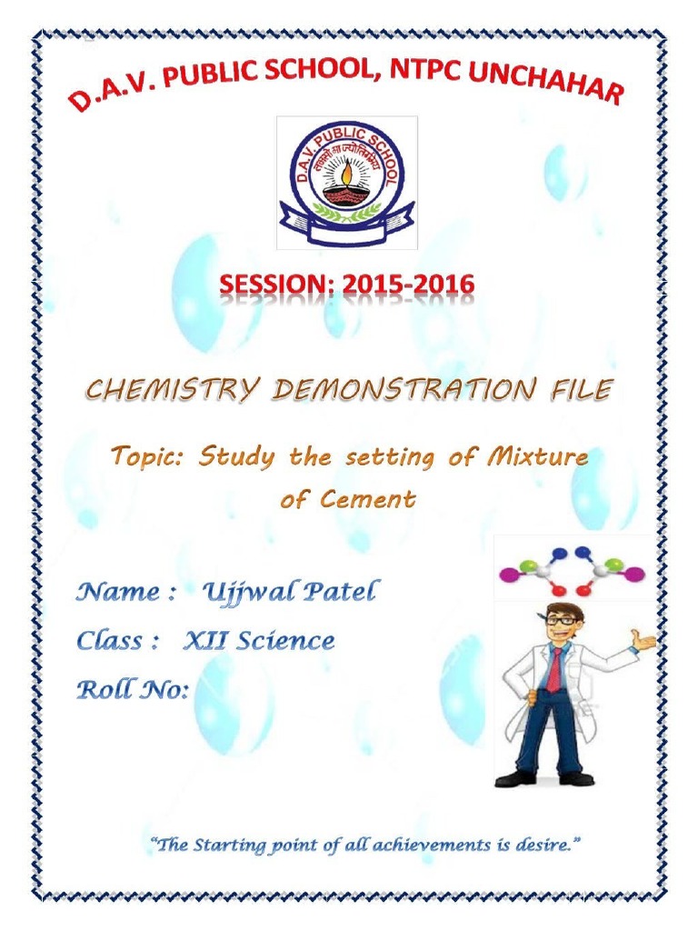 Class 12 Chemistry Practical File | PDF